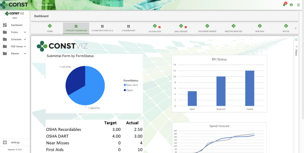 Dashboards Simplified with Construction Viz and Microsoft Power BI