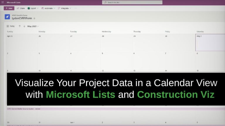 Visualize Your Project Data with Microsoft Lists Calendar View