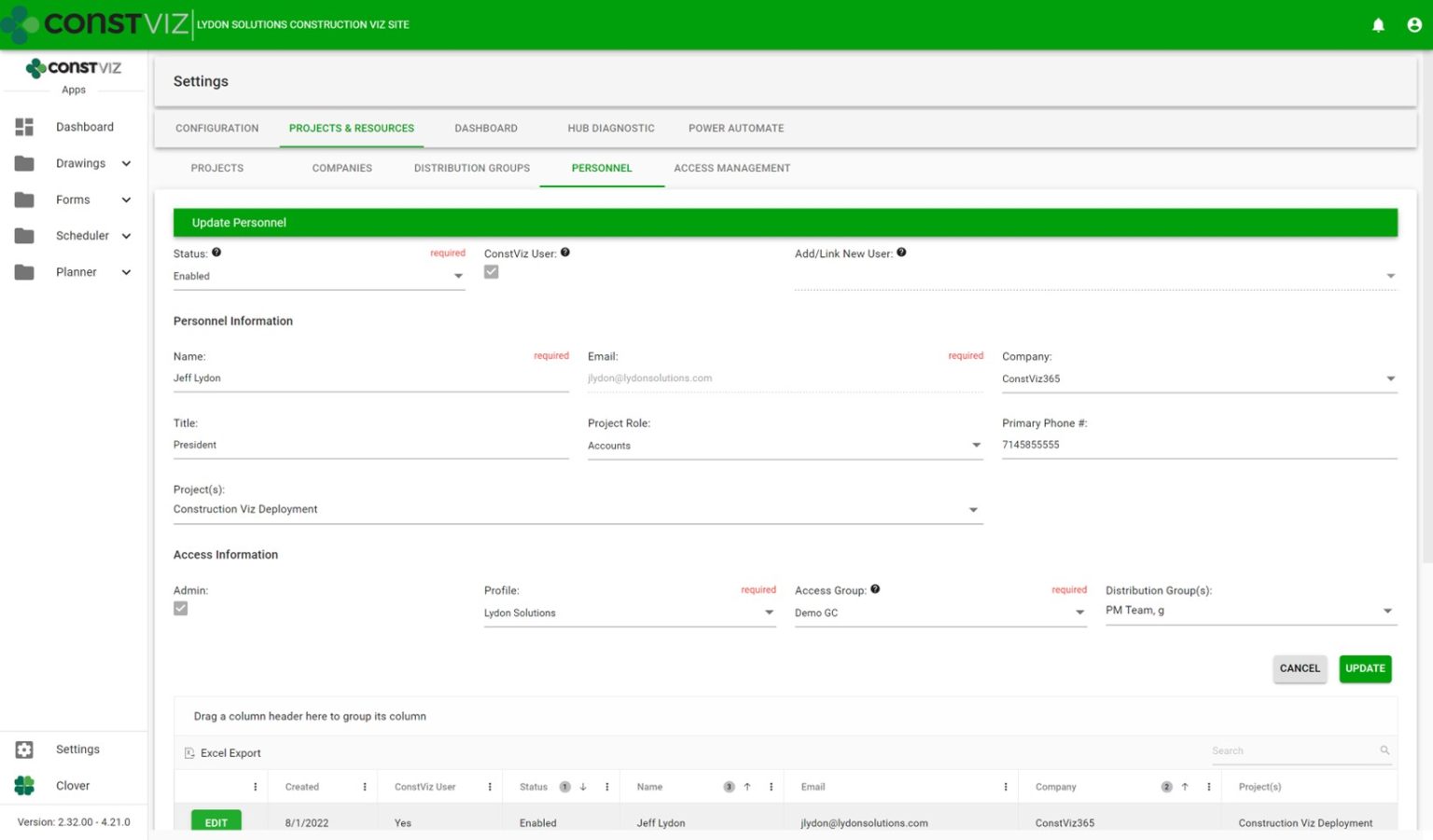 Manage Multiple Construction Projects in SharePoint