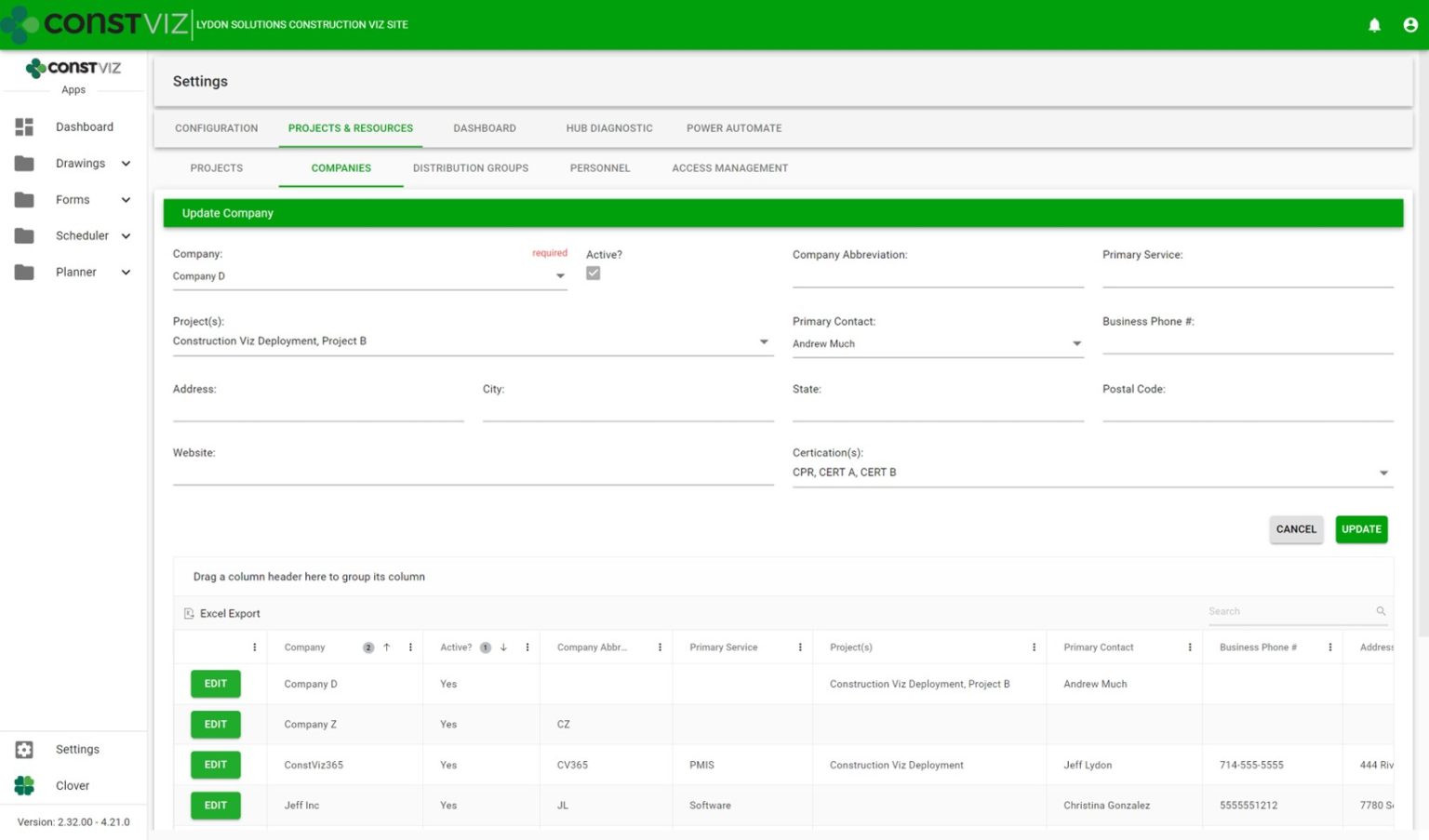 Manage Multiple Construction Projects in SharePoint