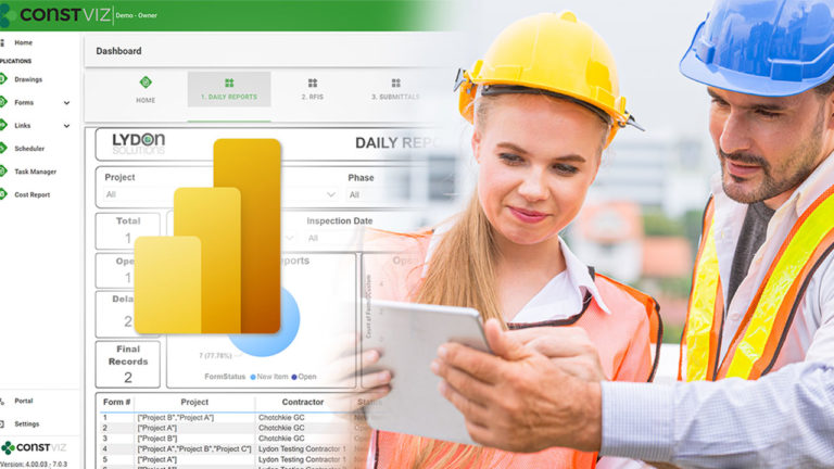 Embed Power BI Reports into Construction Viz! - Construction Viz