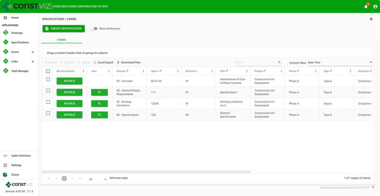 Introducing the New Construction Viz Specification App