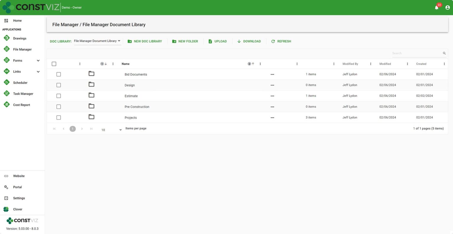 Old School Meet the New School: Construction Viz File Manager ...